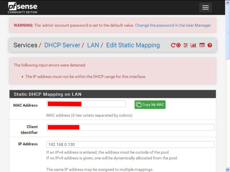 DHCP Static Mapping Range (v2.4.4-release) [solved] | Netgate Forum