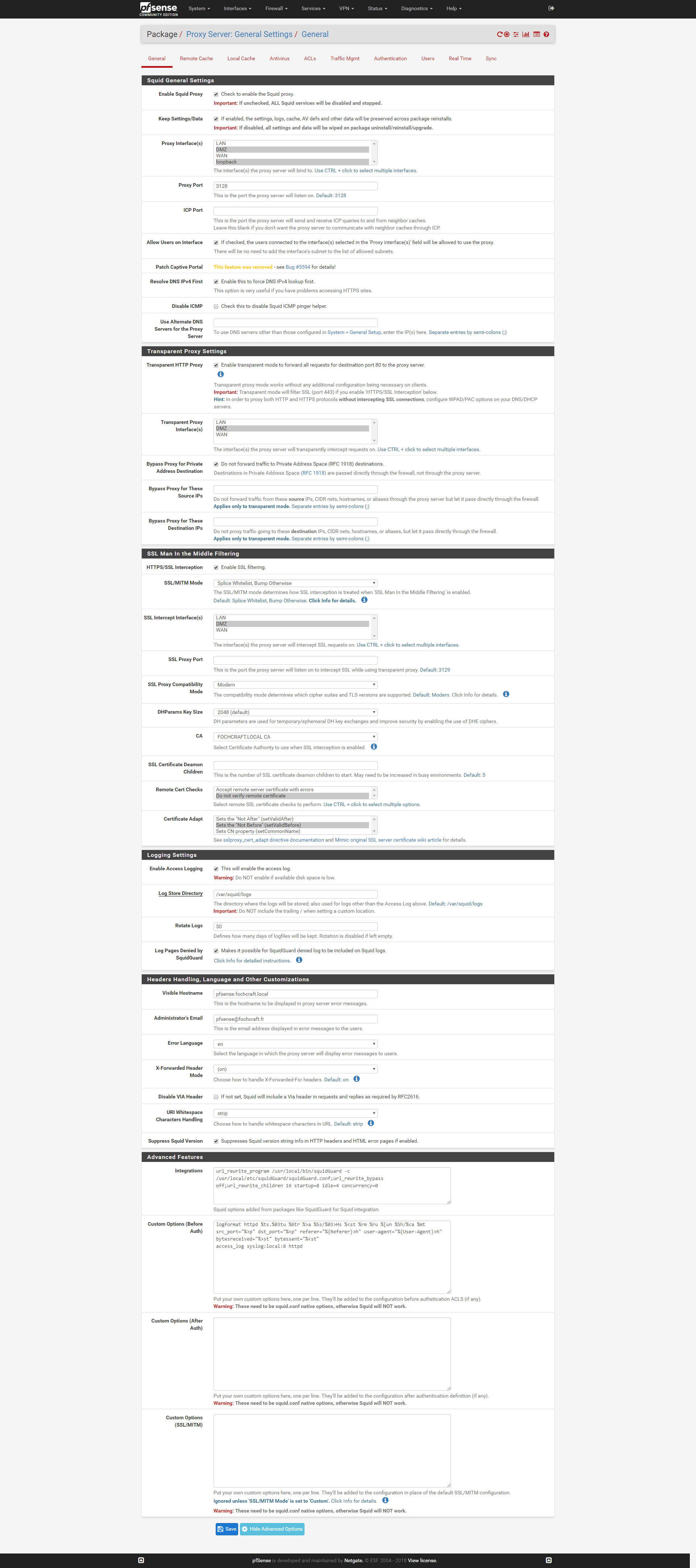 Problème Squidguard Acl Avec Inspection Ssl Netgate Forum