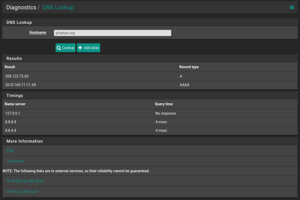 [SOLVED] New SG-1100 DNS Resolver not working | Netgate Forum