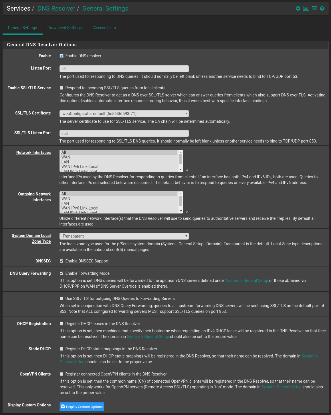 [SOLVED] New SG-1100 DNS Resolver not working | Netgate Forum