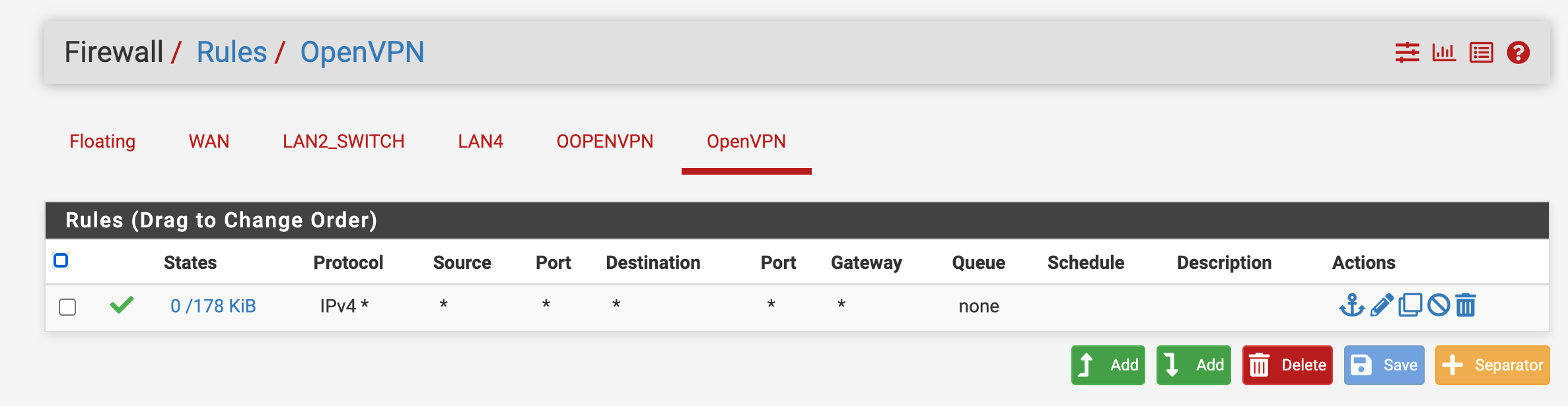 Ghost-like firewall tab (OpenVpn) and how to delete it | Netgate Forum