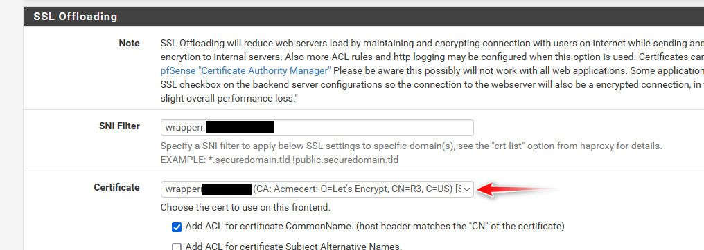 Haproxy Ssl Certificate Selector Disappeared Solved Browser Issue Netgate Forum