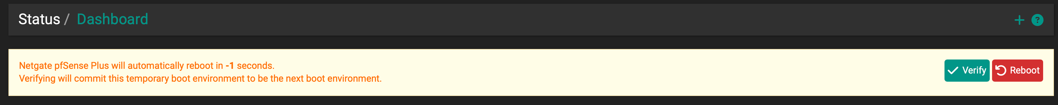 Netgate Pfsense Plus Will Automatically Reboot In 1 Seconds Netgate